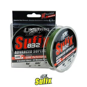 Linha Multifilamento SUFIX 832 Advanced Supreme - 250m Verde 0,48mm / 99lb