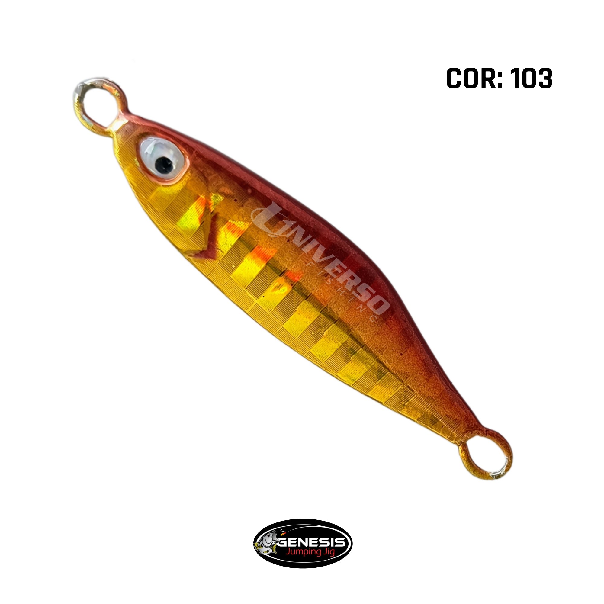 Isca Gênesis Micro Jig Rock Holográfico - 15g