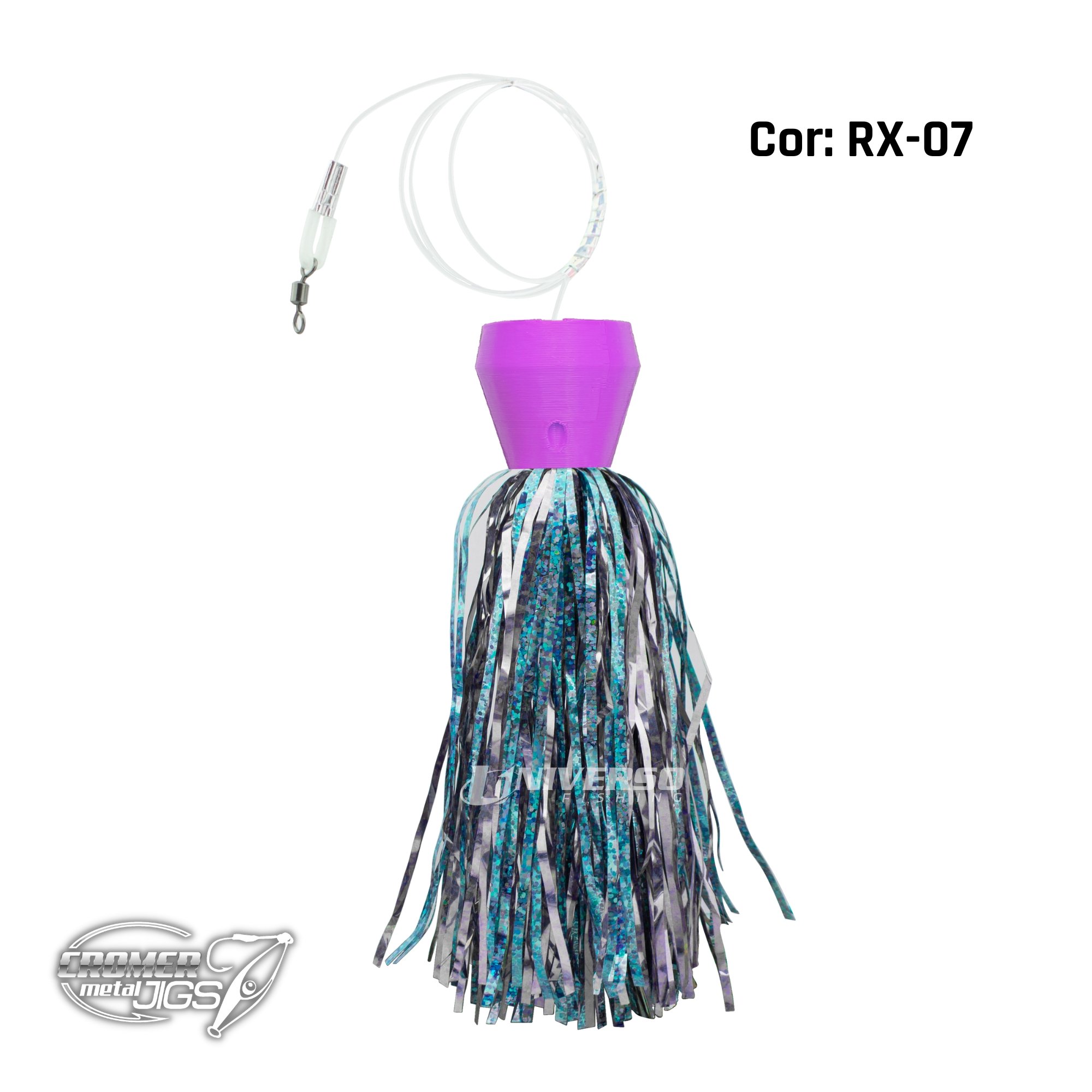 Isca Cromer Jig Lula de Corrico | Cabeça Roxa 20g