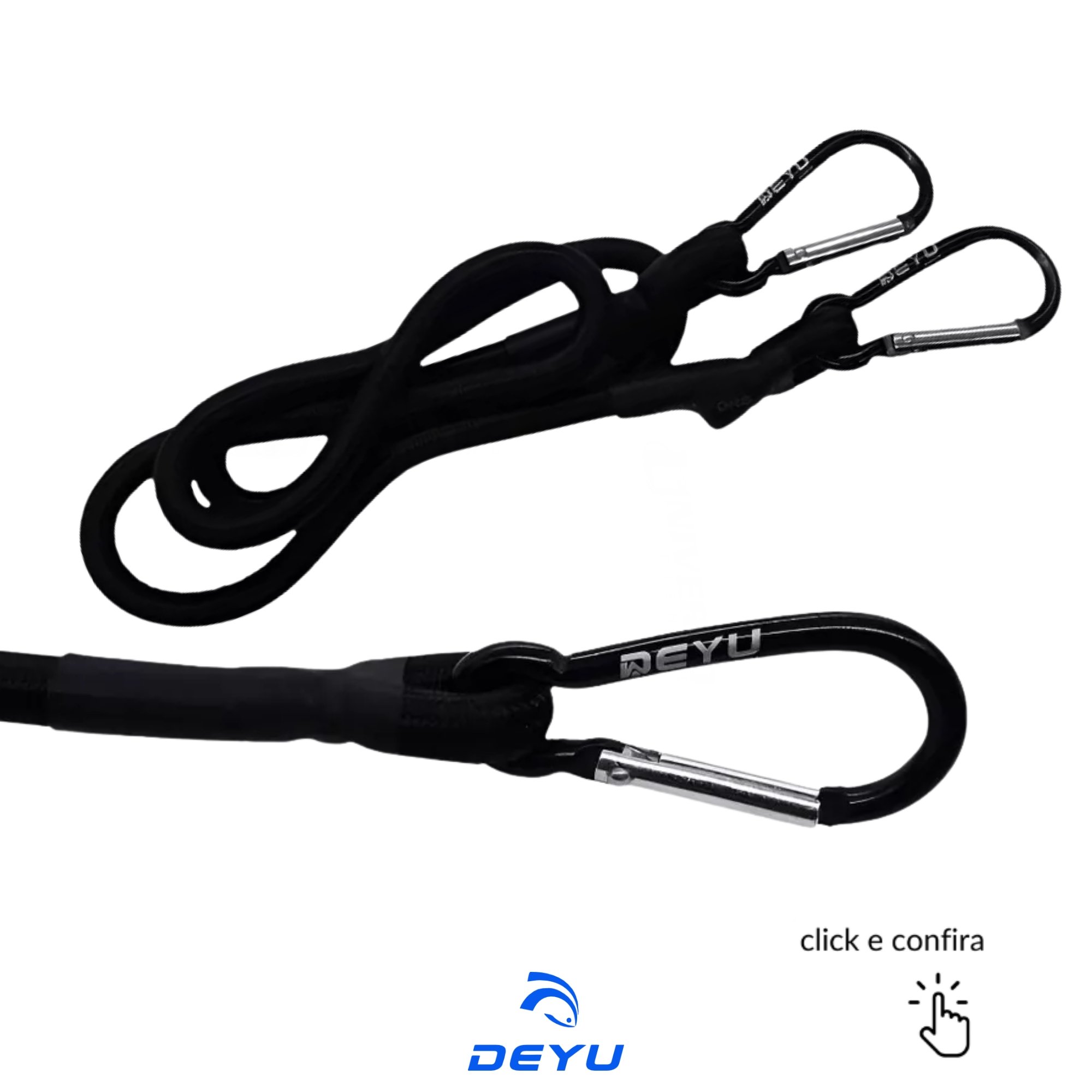 Corda Elástica com Mosquetão Deyu