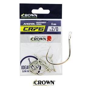 Anzol Support Hook Crown CR76 - Cartela c/ 6 Unidades 2/0