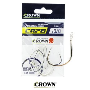 Anzol Support Hook Crown CR76 - Cartela c/ 6 Unidades 3/0
