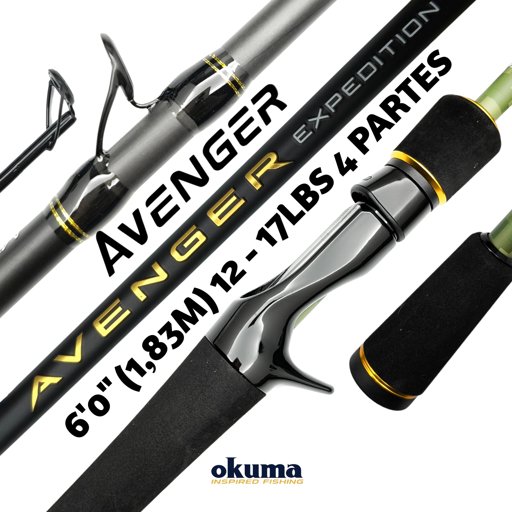 Vara Marine Avenger Expedition 6'0'' (183m) | 12-17lb - Carretilha (4 ...